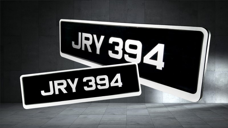 2D Untouchable Plate SI Font (H205) - 2D Number Plates - Kia Teck